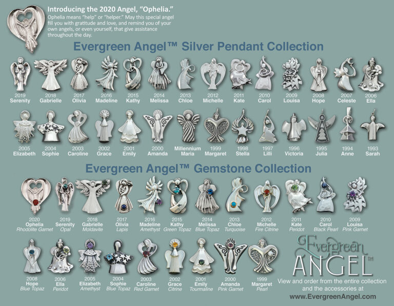 Evergreen Angel Jewelry Collection - The Evergreen Gallery Angel Charms